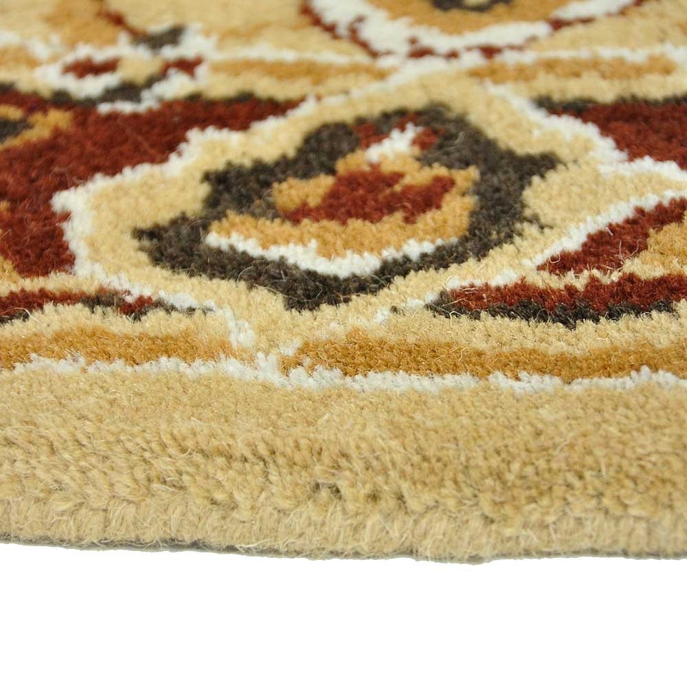 56" Oriental Half Round Wool Fire Resistant Fireplace Hearth Rug Carpet ...
