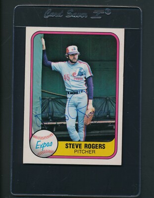 1981 Fleer #143 Steve Rogers Expos Signed Auto *B153 | eBay