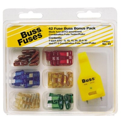Eaton Bussmann 44 Automotive Fuse Kit, Atc Series, 42 Fuses Included 5 ...