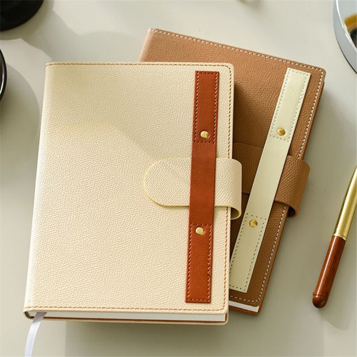 Faux Leather Cover Journals Notebook Lined Paper Diary Office Planner ...