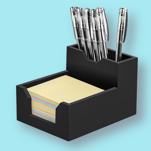 Post It Note Holder , Sticky Note Holder with Pencil Holder - Black] | eBay