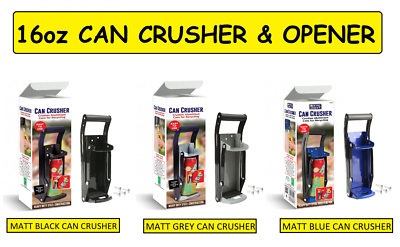 Heavy Duty Can Crusher Recycling Tool Wall Mounted 2 In 1 Beer Tin ...