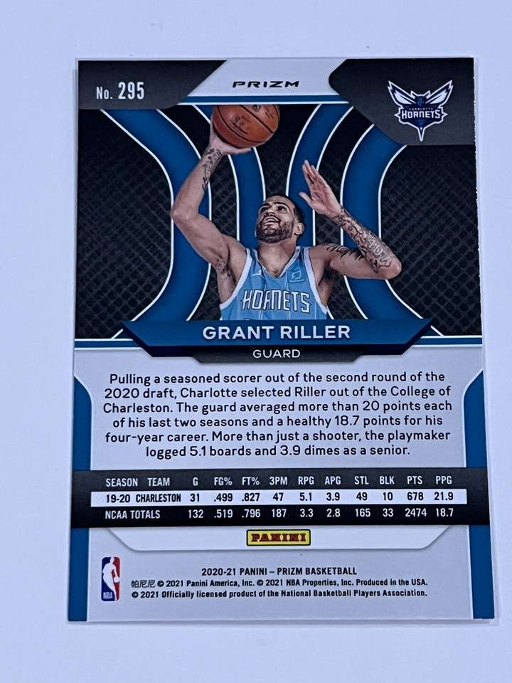 Grant Riller 2020-21 Panini Prizm #295 Red Cracked Ice Prizm | eBay