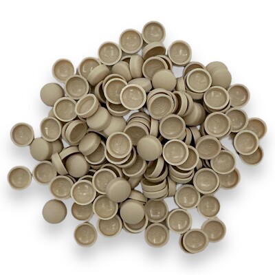 Dome Screw Cover Caps Almond Ivory, Two Piece Gloss 6/8g Snap-Caps ...