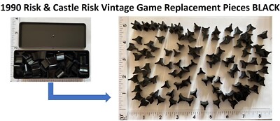 1990 Risk & Castle Risk Vintage Game Replacement Pieces BLACK | eBay