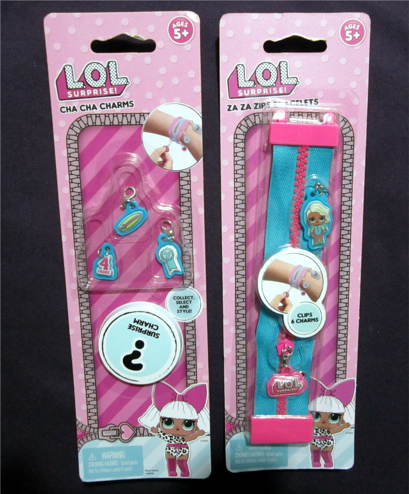NEW LOL SURPRISE! CHA CHA CHARMS & ZA ZA ZIPS BRACELET SURFERBABE ...