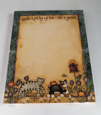 Main Street Press Debi Hron PAL BY MY SIDE Cat Note Pad 2004 NEW 5x7 | eBay