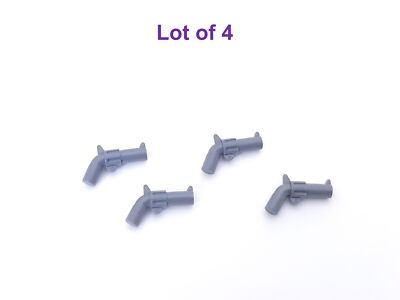 Lego Mini Figure Gun Pistol Revolver Large Barrel Solid Handle Dark ...