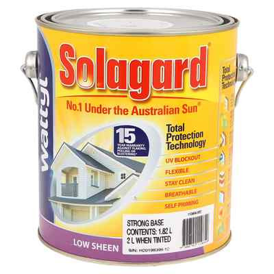 Wattyl Solagard Exterior Paint Low Sheen STRONG BASE, 1L, 2L, or 4L ...