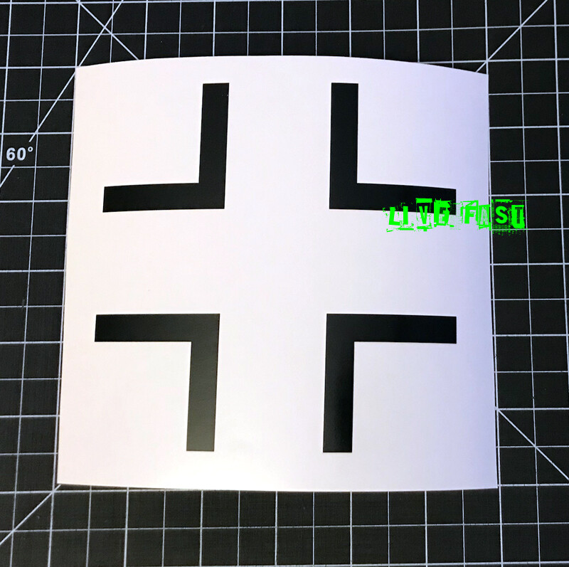 GERMAN BALKENKREUZ WEHRMACHT IRON CROSS DECAL STICKER outlaw biker ww2 ...