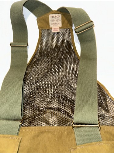 Vintage Filson Tin Cloth Game Bag Vest Made in USA Size Regular Dark ...