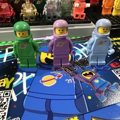 LEGO Classic Spaceman Lot of 3: Bright Green Lavender Light Blue | eBay