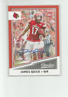 2017 CLASSICS SIGNIFICANT SIGNATURES ORANGE #296 JAMES QUICK AUTO 24/25 ...