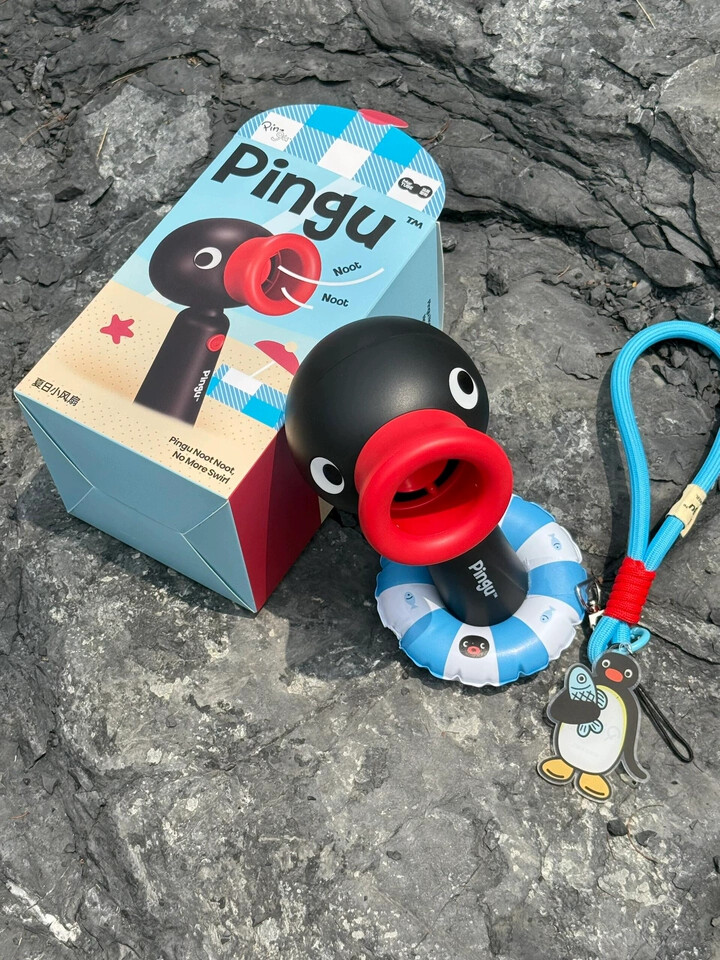 Pingu Summer Mini Fan Table Fan Portable Handheld with Pendant | eBay ...