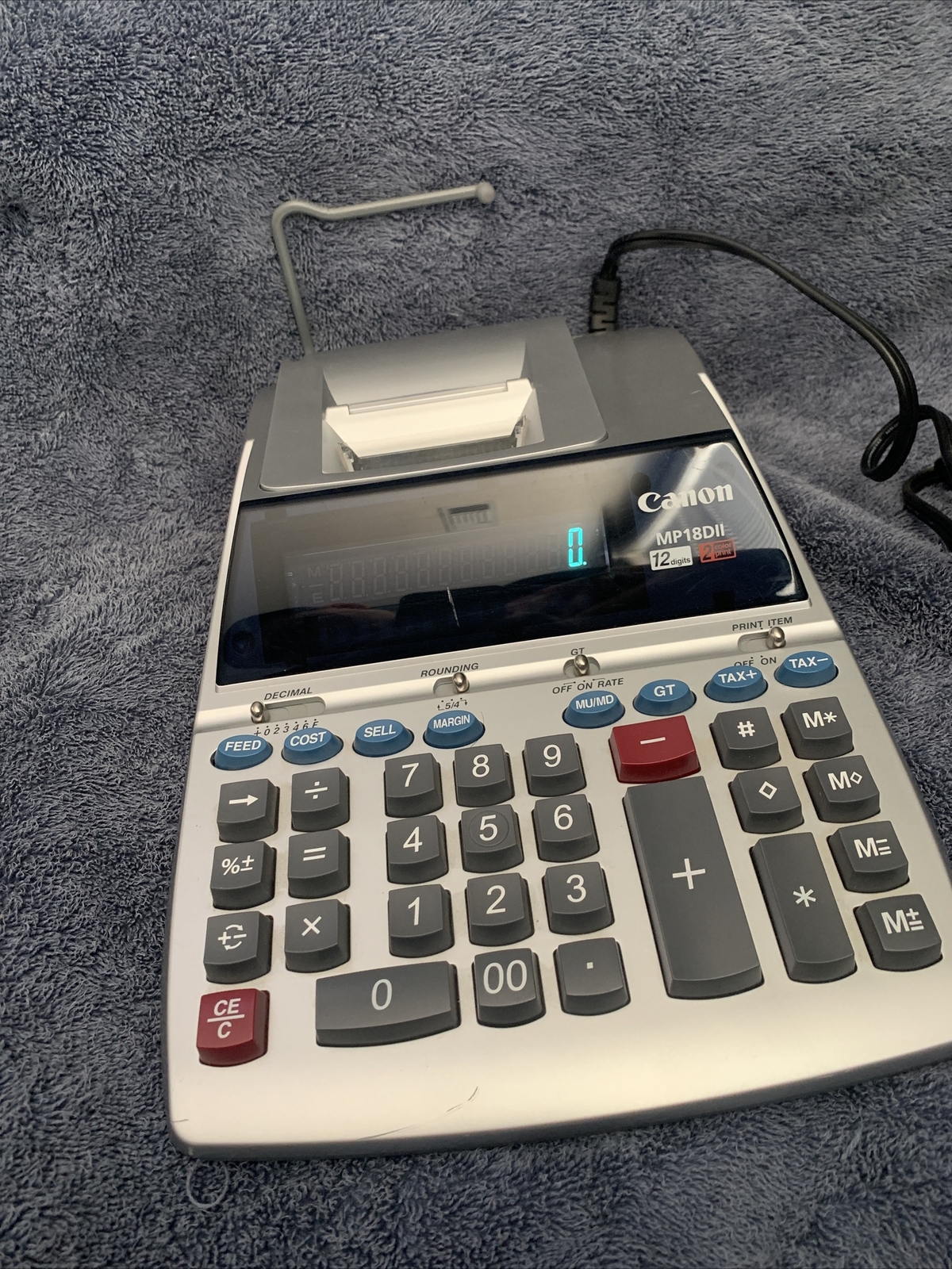 Canon MP18DII 12 Digit Printing Professional Desk Calculator Adding ...