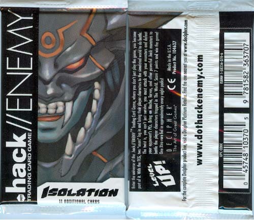 .DOT HACK ENEMY TCG ISOLATION BOOSTER PACK X2 FACTORY SEALED 2004 | eBay