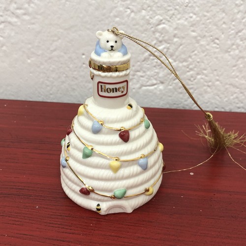 Vintage Lenox Honey Beehive Bear Christmas Bell **No Box | eBay