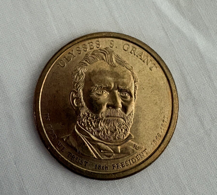 RARE Antique Ulysses S. Grant $1 Dollar Coin 1869-1877 - 18th President ...