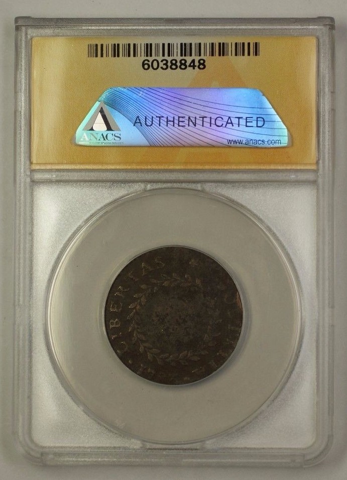 1783 US Colonial Copper C NOVA Pointed Rays Copper Coin ANACS VG-8 | eBay