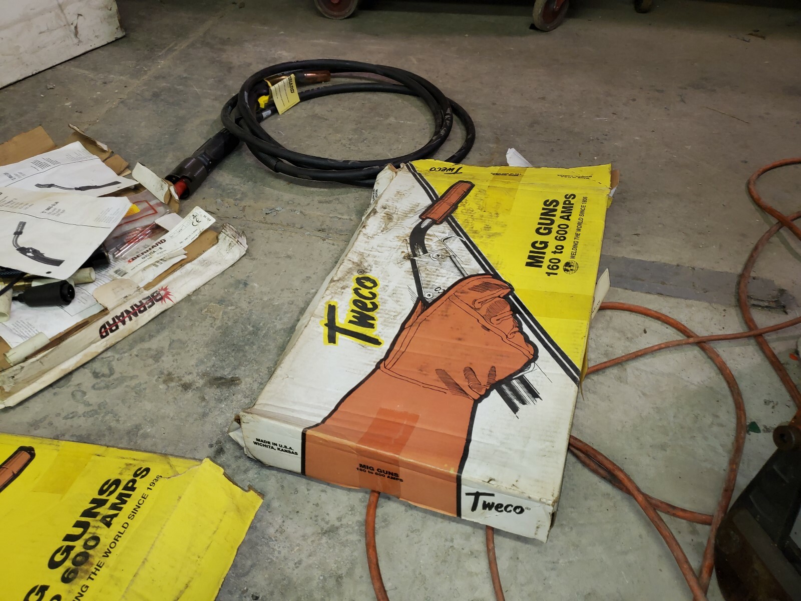 Tweco #42919 Masterweld 400 Amp Short MIG Robotics Welding Whip/Gun # ...