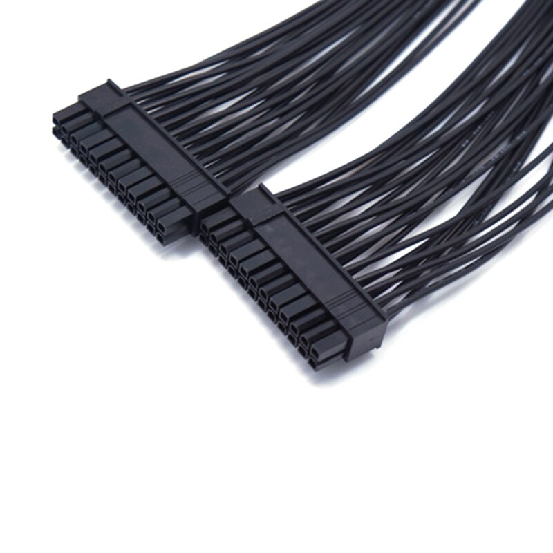 24Pin 1 to 2 Power Supply Extension Cable 24P Power Port Multiplier 24P ...