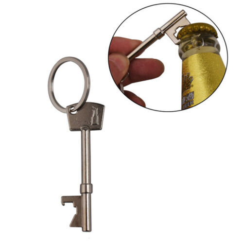 Portable Key Shape Bottle Opener Keyring Keychain Metal Beer Opener ...