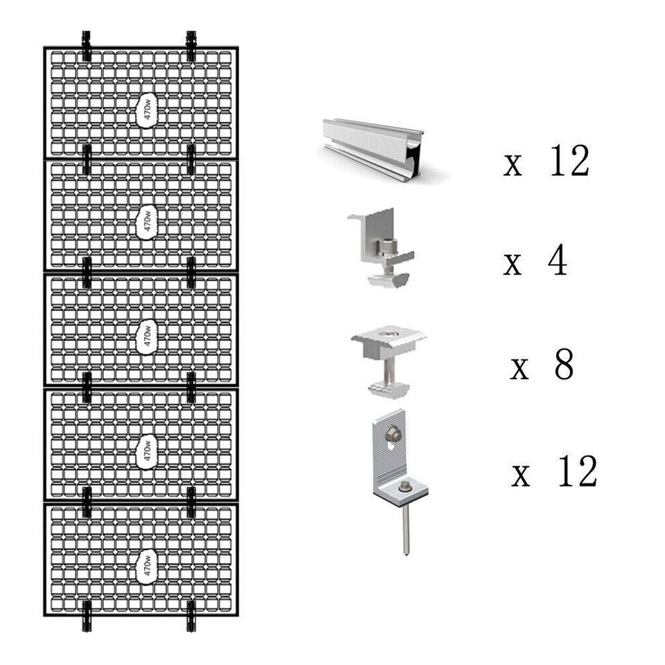Solar Rail Alu Mounting Rail Solar Panel PV Profile Solar System ...