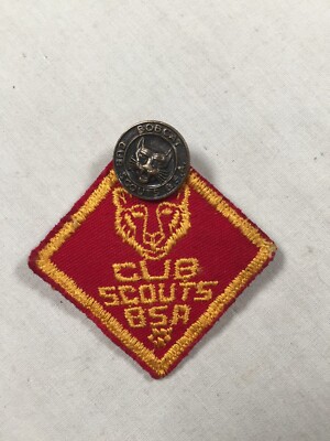 Cub Scout Bear Rank Award Bobcat pin gum back BSA Rank Patch | eBay