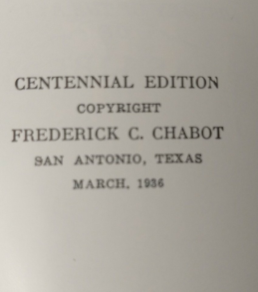 The Alamo Mission Fortress and Shrine Frederick C Chabot Centennial Ed ...