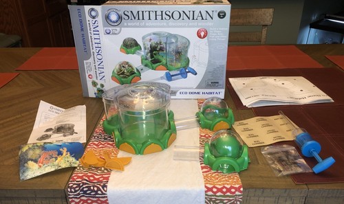 Smithsonian ECO DOME Frogs, Triops, Ants, Fish HABITAT Kit BRAND ...