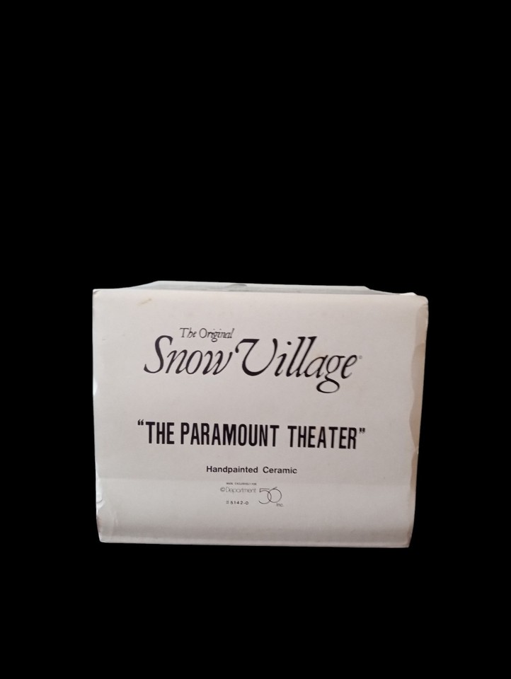 Department 56 The Original Snow Village The Paramount Theater Christmas ...