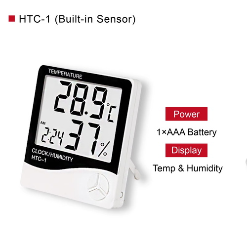 High Precision HTC-1 HTC-2 Thermometer Hygrometer with External Probe ...