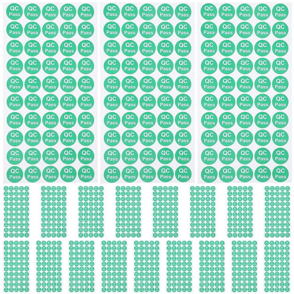 1000 Pcs Inventory Stickers Adhesive Passed Labels Product Inspection ...