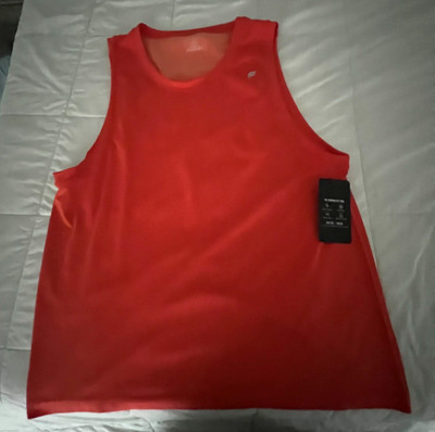 NWT Fabletics Men's The Training Day Orange Size 2XL Sweat Wicking ...