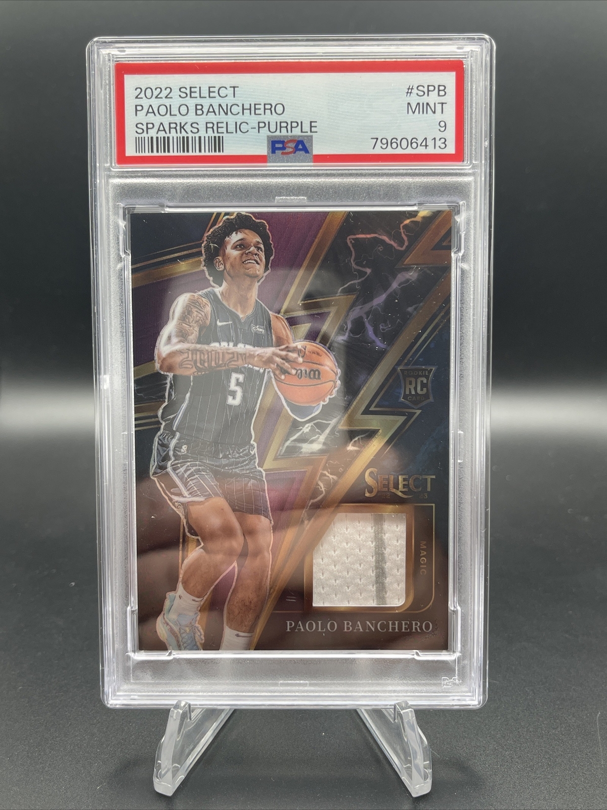 2022 Select Sparks Rookie Patch Purple Prizm Paolo Banchero RC /99 PSA ...