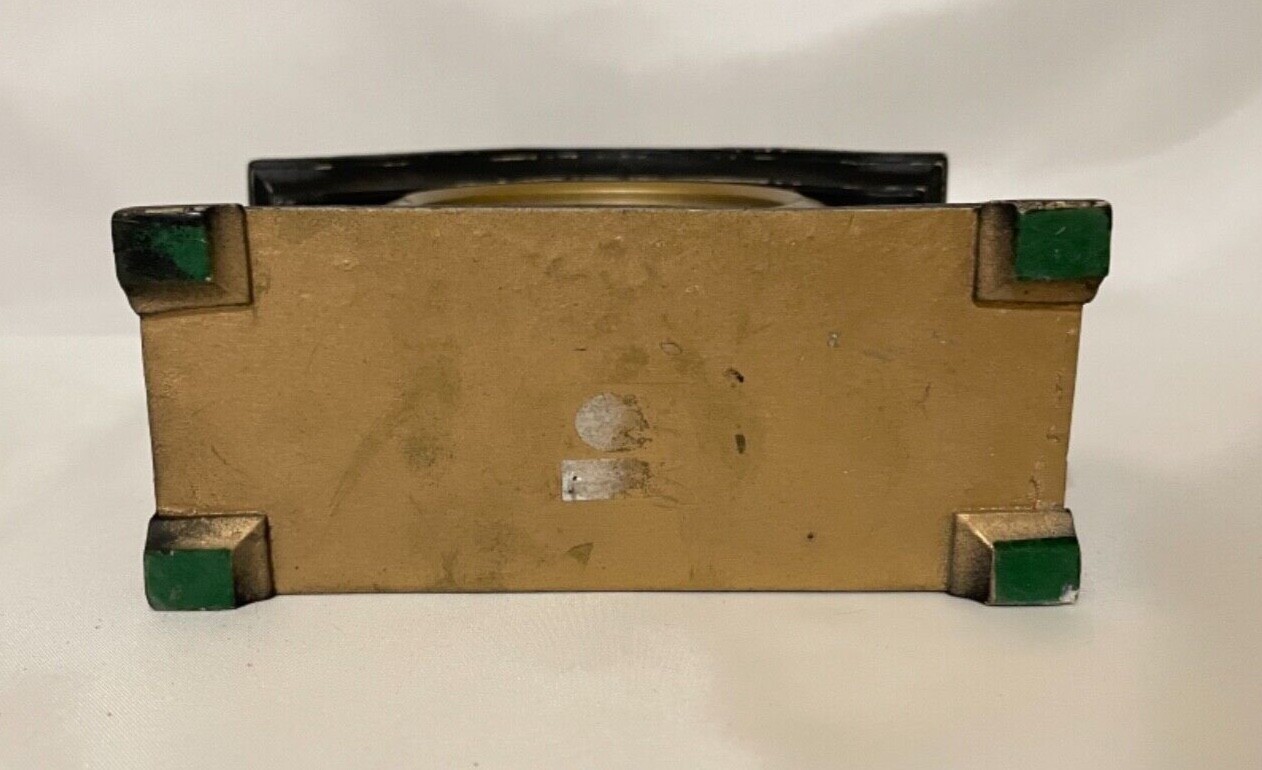 Distressed Black w/Gold Trim Howard Miller Desk Clock Delano Tuscany ...