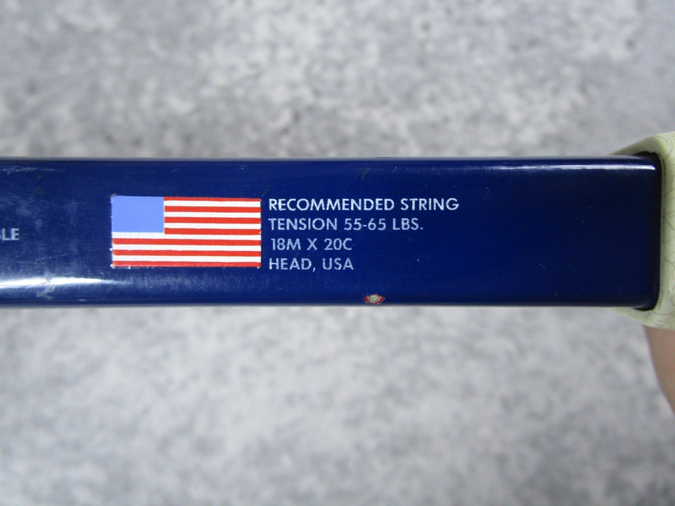 HEAD Special Edition Pro Tennis Racquet Red/Blue Grip 4 1/2" Racket USA ...