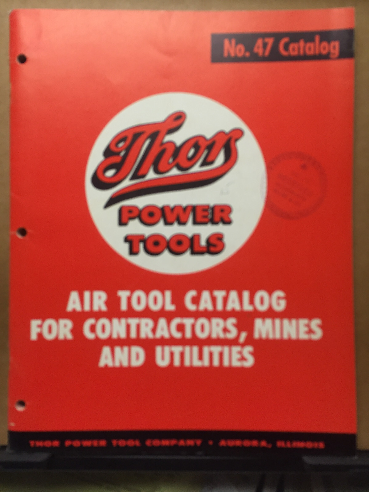 Vtg Thor Power Tool Co Catalog No 47 Rock Drills Digger Paving Breaker ...