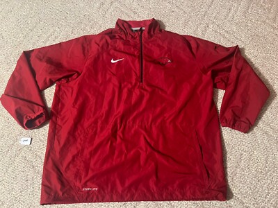Nike Storm-Fit Arkansas Razorbacks Windbreaker 1/2 Zip Coaches Jacket ...