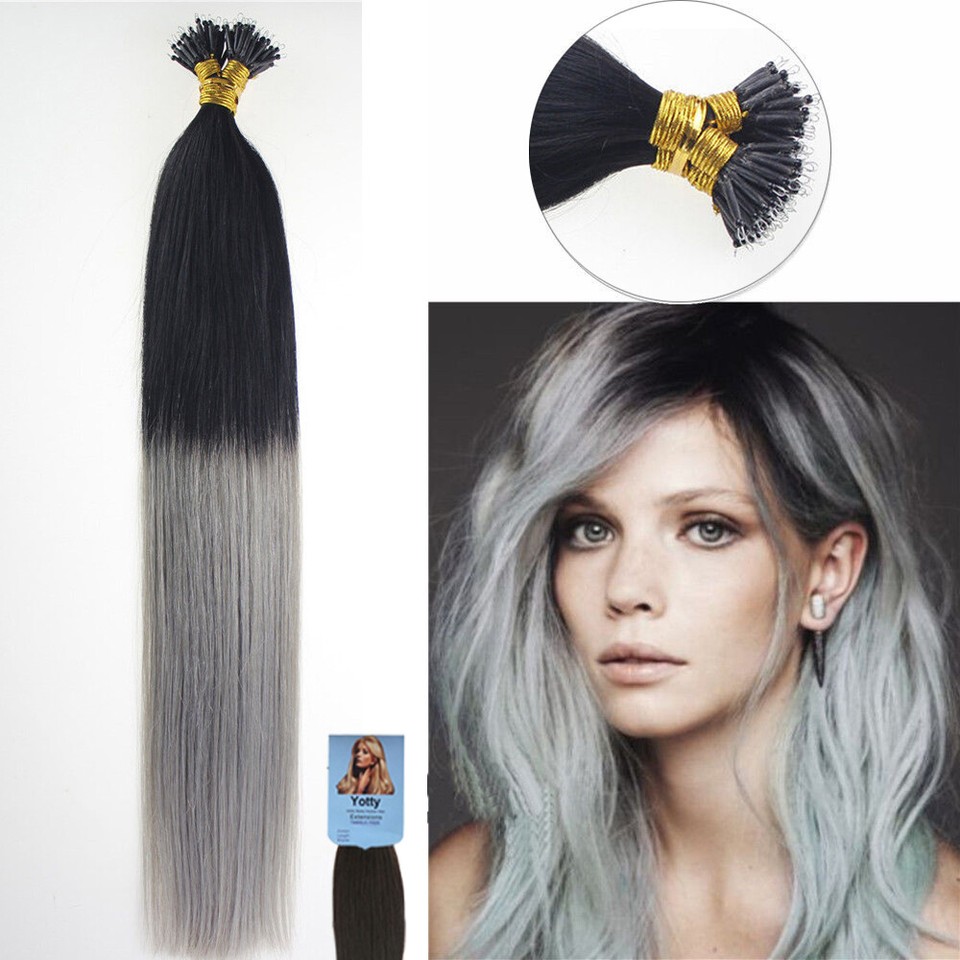 Nano Ring Hair Extensions Micro Nano Bead Link Nano Tip Remy Human ...