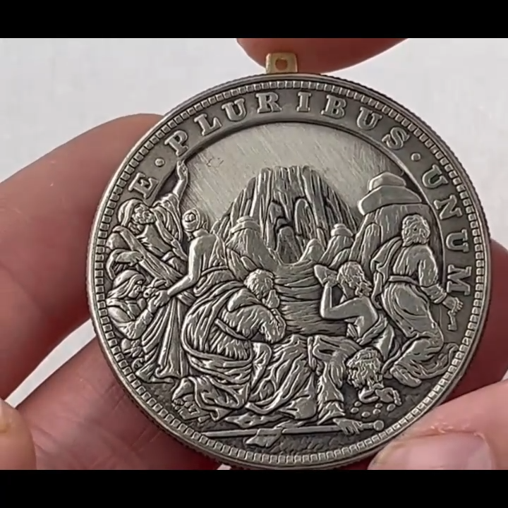 Roman Booteen Moving Coin Crypto Moving Mountains Mechanical US Art ...