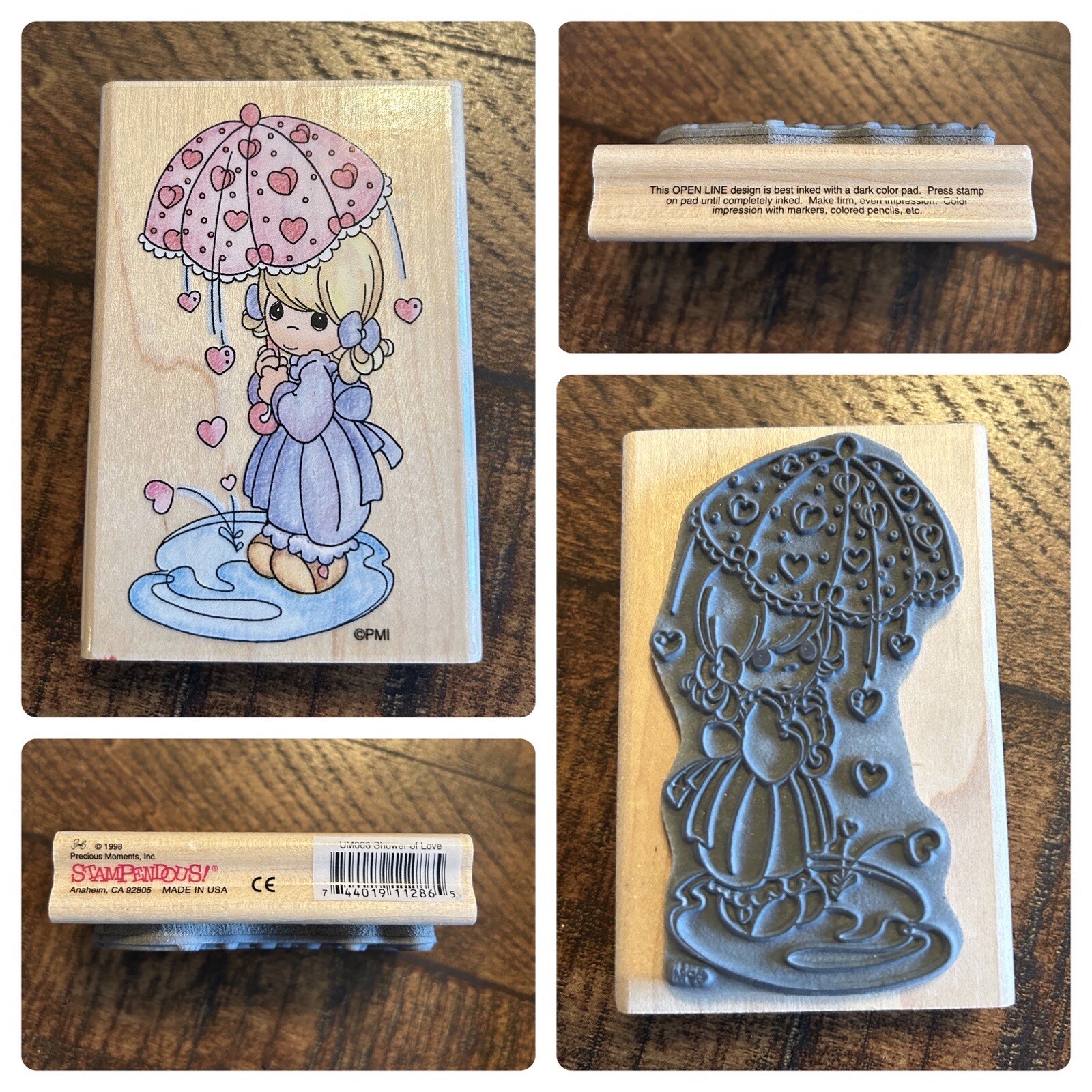 Stampendous Precious Moments Rubber Stamp Shower of Love UM006 | eBay