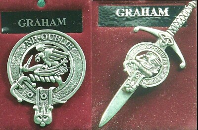 Graham Scottish Clan Crest Pewter Badge or Kilt Pin | eBay
