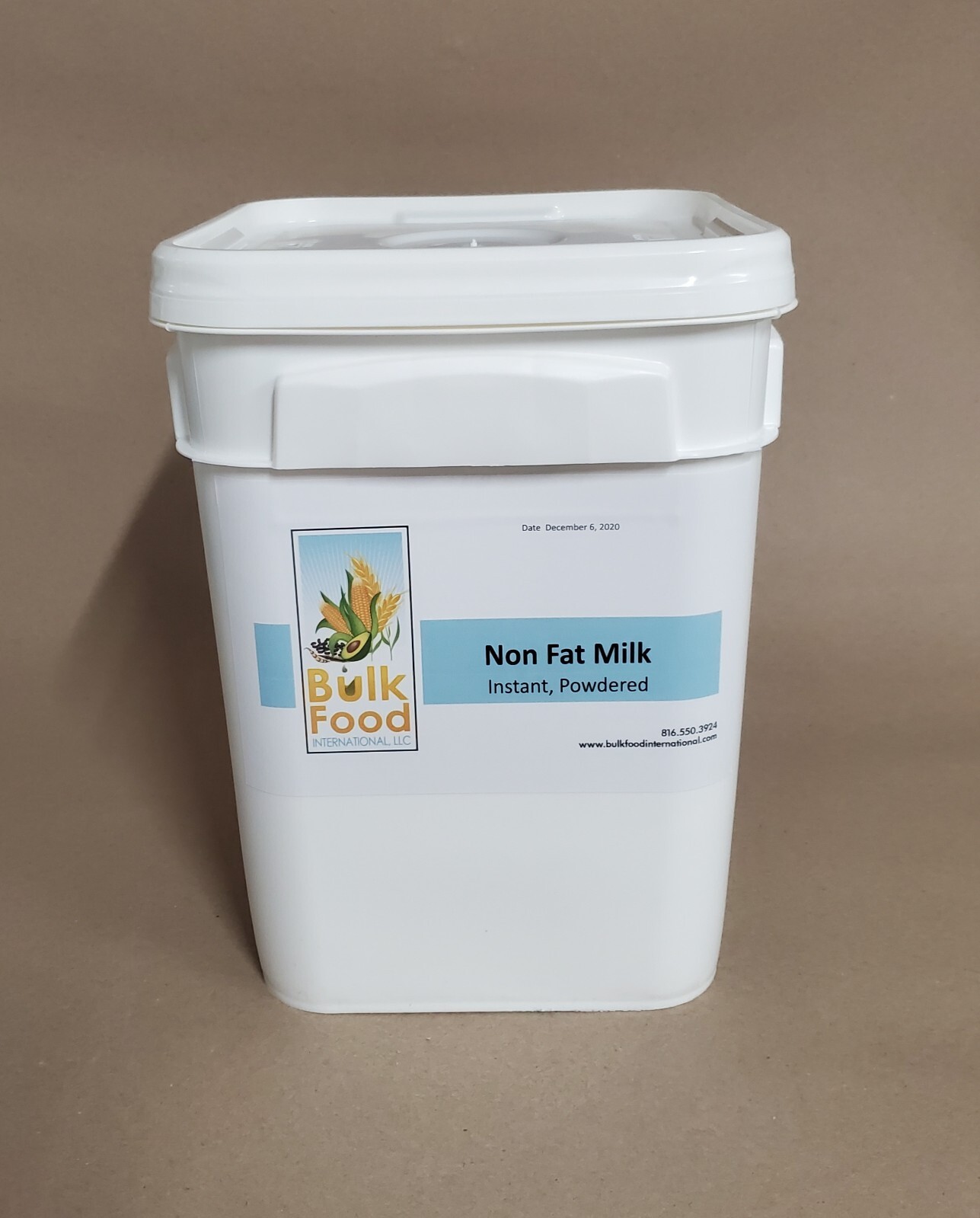 Bulk Milk, Powdered Non-Fat-4 Gallon Bucket-Long-Term Storage-16# 64 ...