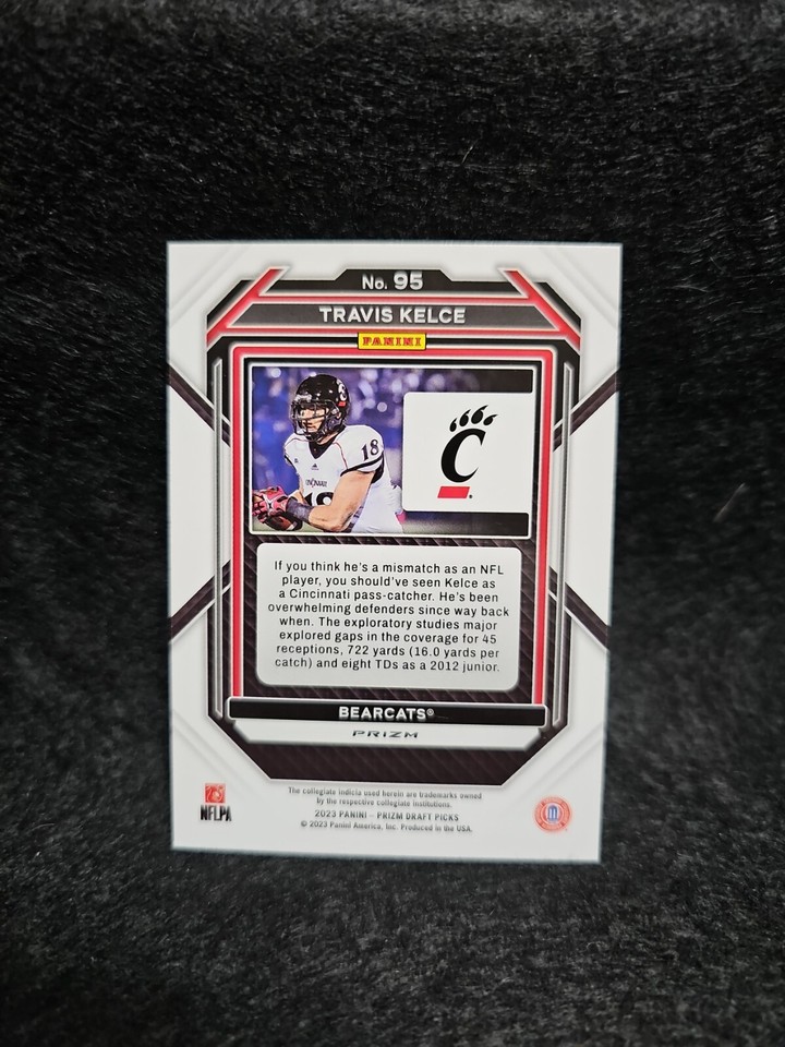 2023 Prizm Draft Picks Travis Kelce 95 Gold Ice | eBay