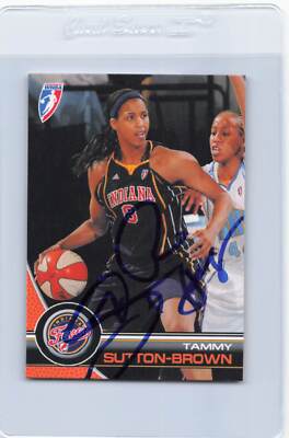 2008 Rittenhouse WNBA #47 Tammy Sutton-Brown Fever Signed Auto *J9342 | eBay