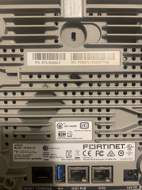 Fortinet AP822i Wireleess Access Point for sale online | eBay