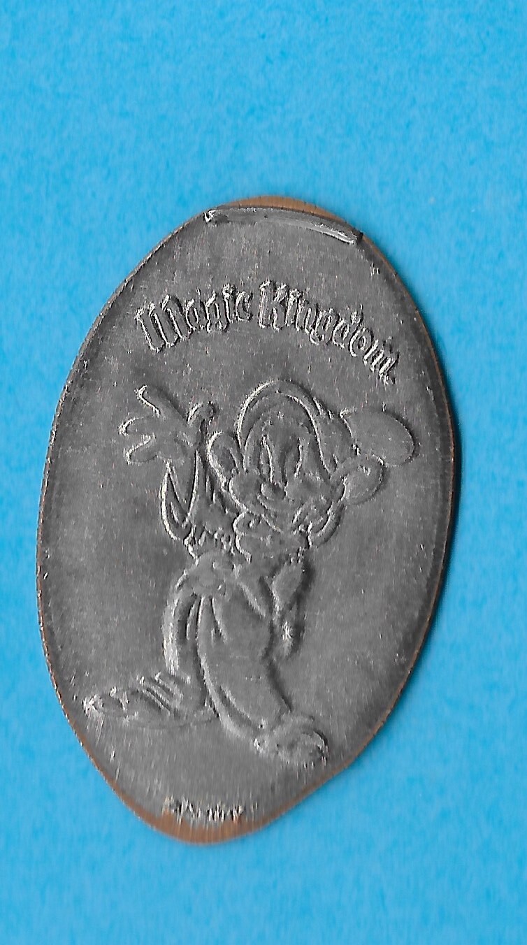 DOPEY WAVING SNOW WHITE WDW PRESSED ELONGATED SMASHED QUARTER DISNEY ...