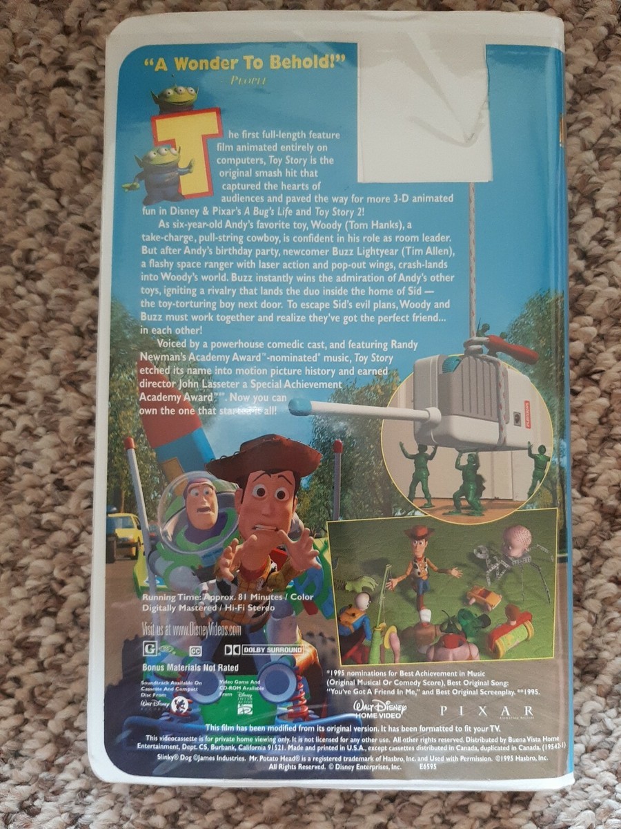 Walt Disney Gold Colecao Classica Toy Story Vhs Walt Disney Cartoon