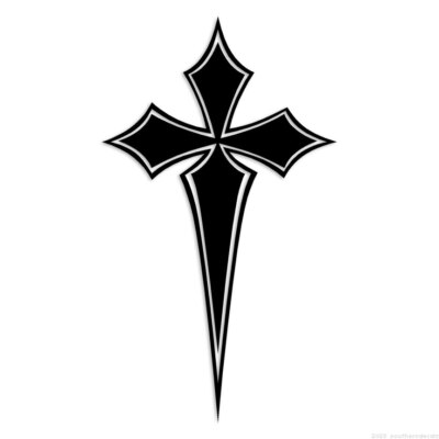 Cross Outline - Decal Sticker - Multiple Colors & Sizes - ebn6818 | eBay